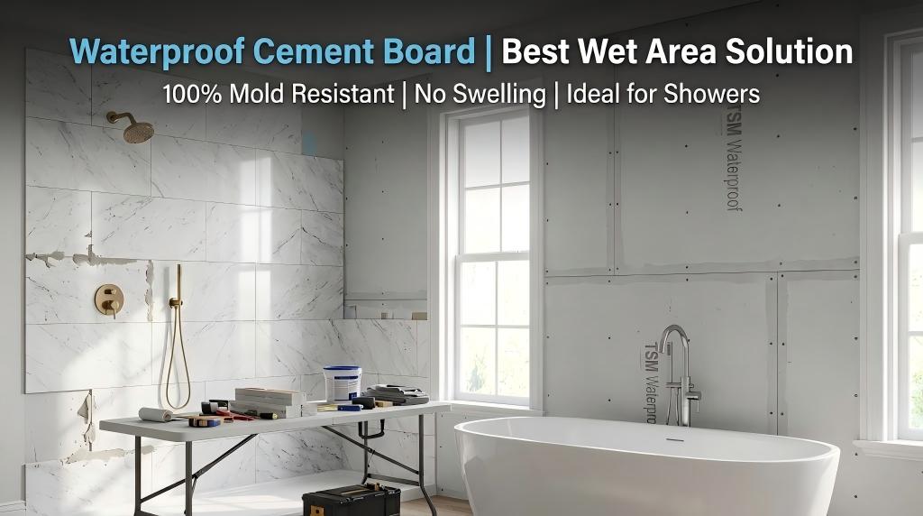 Waterproof Cement Board | Best Wet Area & Bathroom Board - Terasun ...